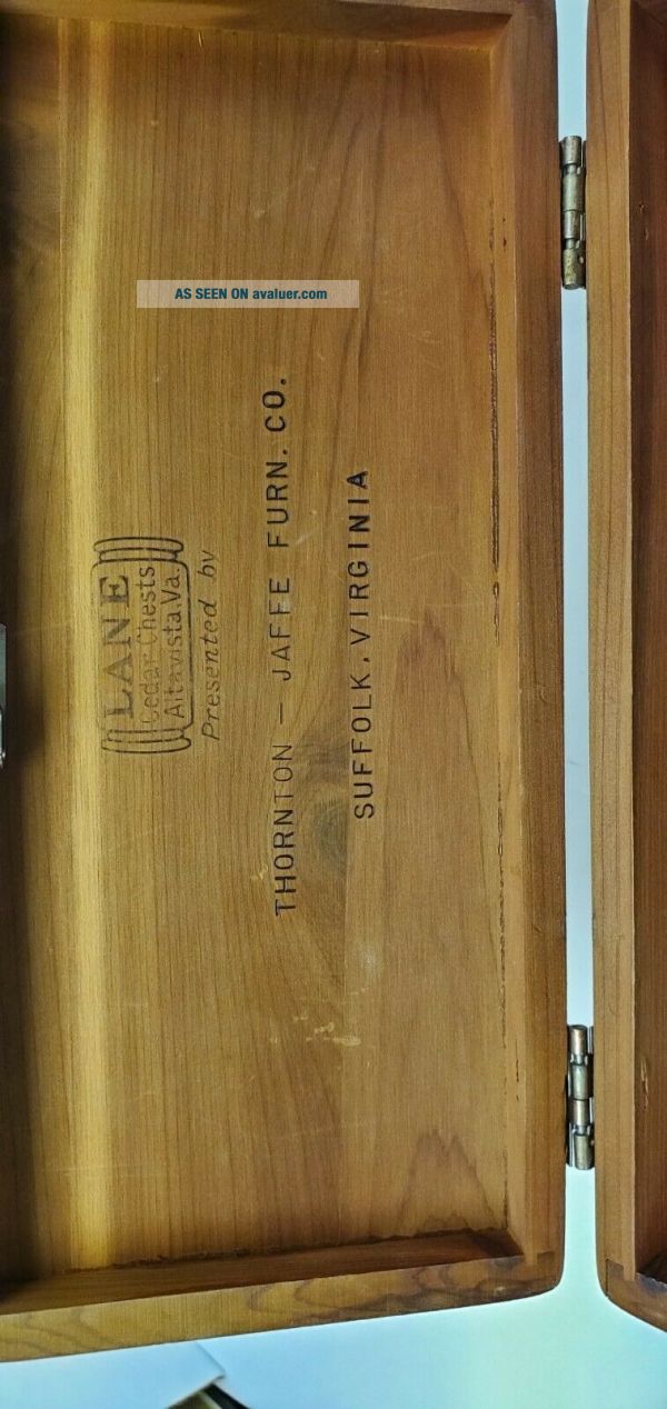 Vintage Miniature LANE CEDAR CHEST Sample Thornton Jaffe FURNITURE ...