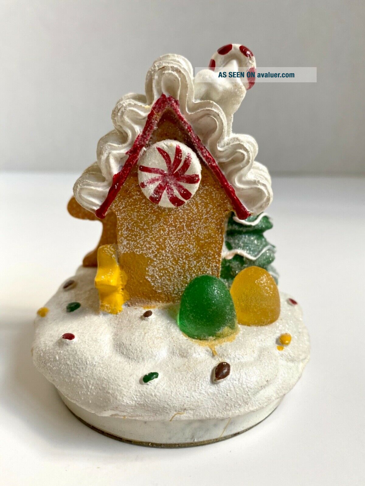 Rare Yankee Candle Gingerbread House Jar Topper Snuffer Christmas ...