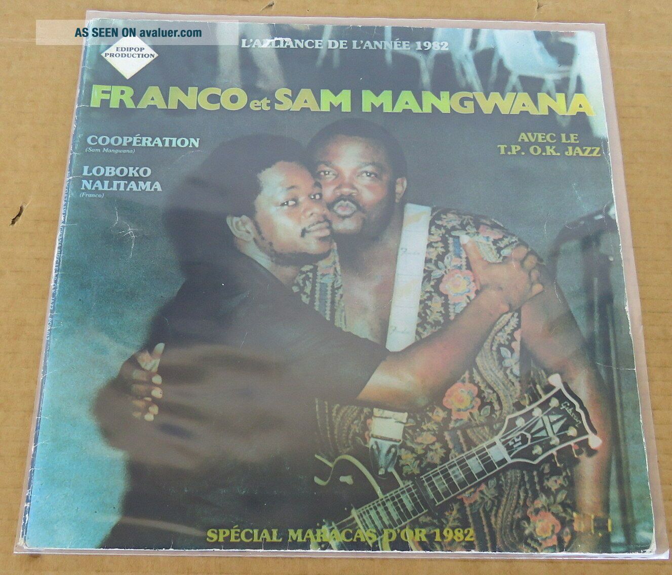 FRANCO ET SAM MANGWANA LP Avec Le T. P. O. K. Jazz RARE 1st Pressing ...