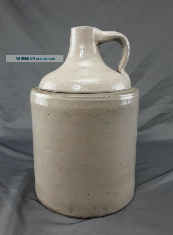 Old Antique Vintage 1 Gallon Stoneware Moonshine Whiskey Shoulder Jug ...