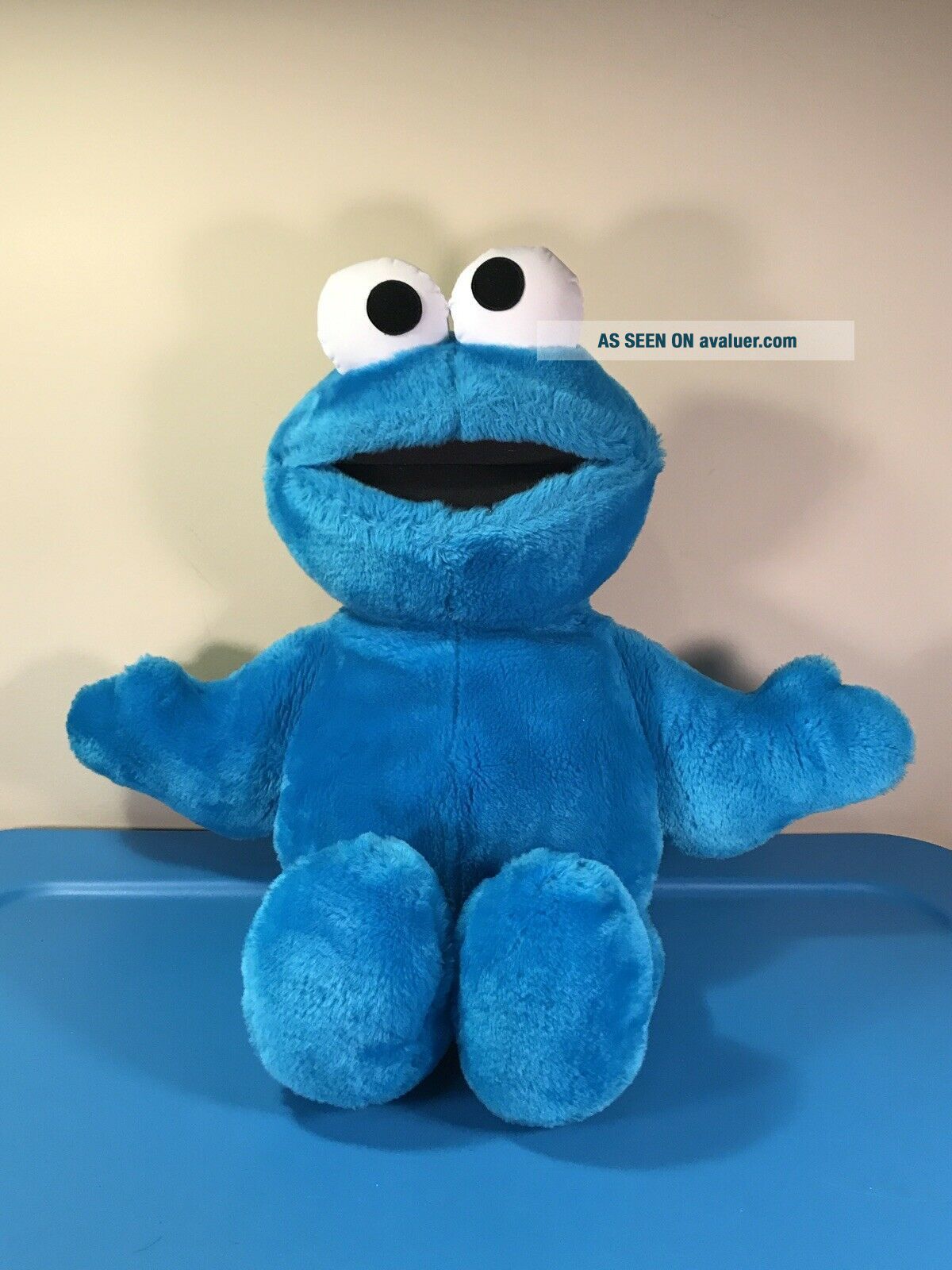 RARE LARGE 22 " Cookie Monster Stuffed Plush Vintage 1996 Tyco Sesame ...