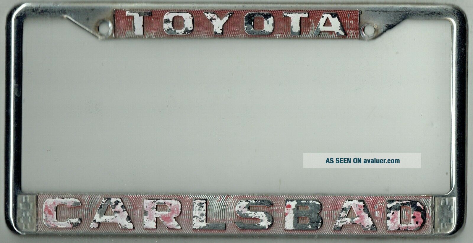 RARE Carlsbad California Toyota Vintage JDM San Diego Dealer License ...