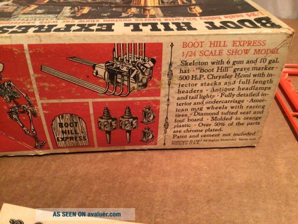 VINTAGE 1967 MONOGRAM BOOT HILL EXPRESS MODEL KIT 1:24 Pre - Owned ...