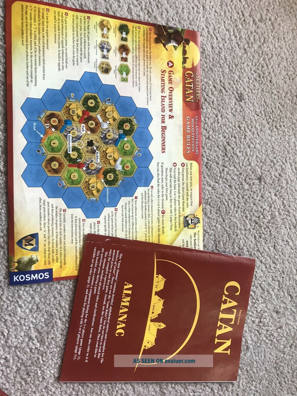 The Settlers Of Catan 15th Anniversary Wood Edition Rare OOP | #42722556