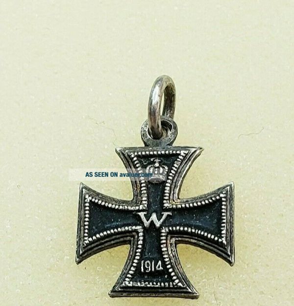 Antique German WWI 1914 Sterling Silver Maltese Iron Cross Pendant ...