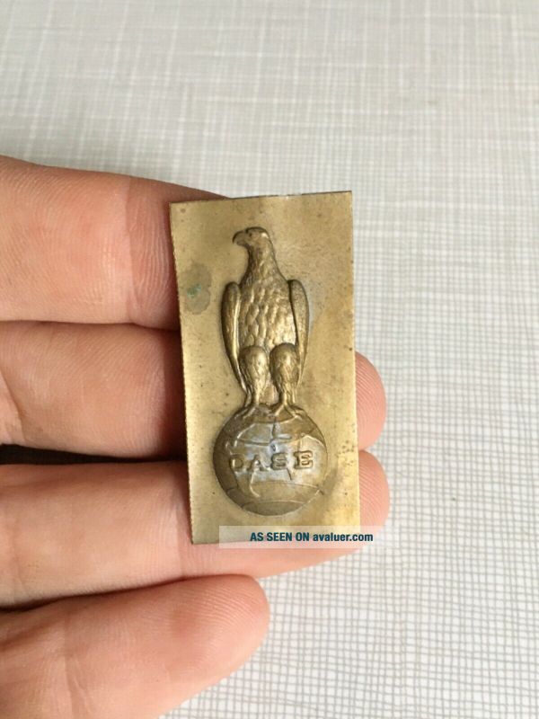 Antique Vtg CASE IH International Harvester Eagle On Earth Brass Sign ...