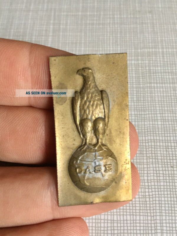 Antique Vtg CASE IH International Harvester Eagle On Earth Brass Sign ...