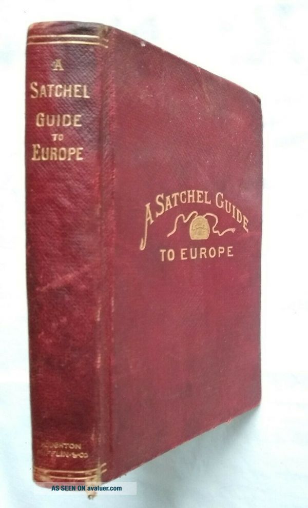 Satchel Guide For Europe - Rolfe - 1891 - Antique Travel Guide ...