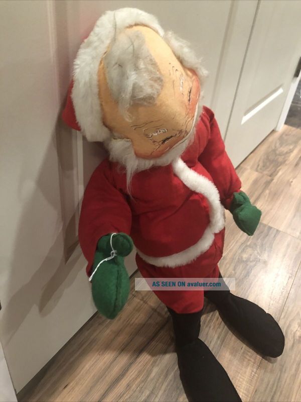 RARE VINTAGE 1966 ANNALEE CHRISTMAS MOBILITEE SANTA CLAUS 24” Tall ...