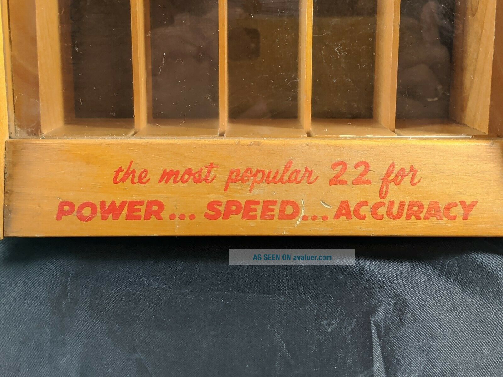 Rare 1950s Vintage REMINGTON " HI - SPEED " 22CAL. Wooden Ammo Counter ...