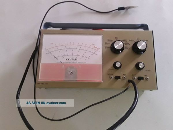 Vintage Conar Voltmeter/Ohmmeter Meter Model 212 NRI National Radio ...