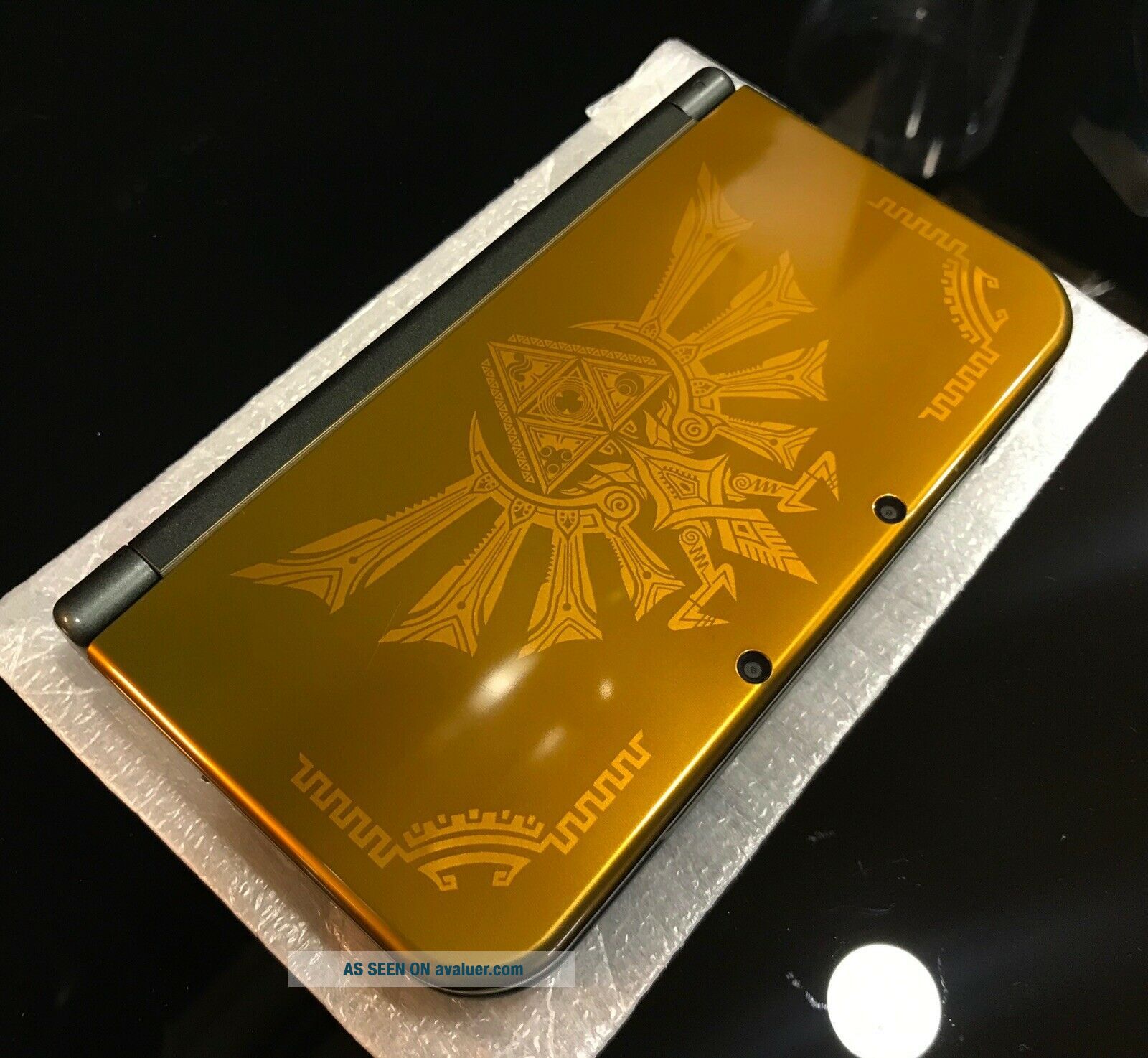 Nintendo 3DS XL Launch Edition Gold Zelda Hyrule Edition DUAL IPS RARE ...