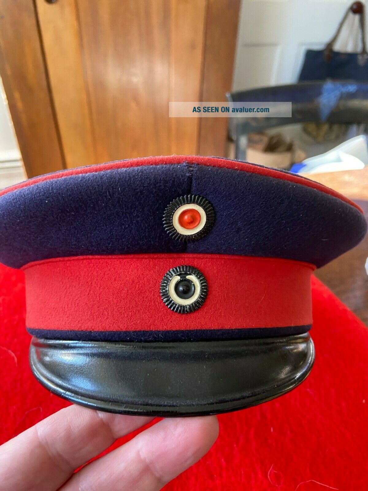 WWI German Prussian NCO Or Officers Visor Hat Rare Exceptional | #42824027