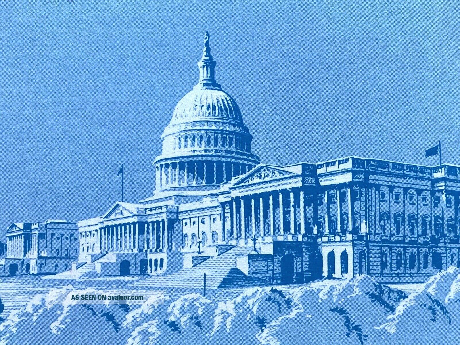 1970 UNITED STATES SENATE RESTAURANT Rare Vintage Luncheon Menu CAPITOL ...