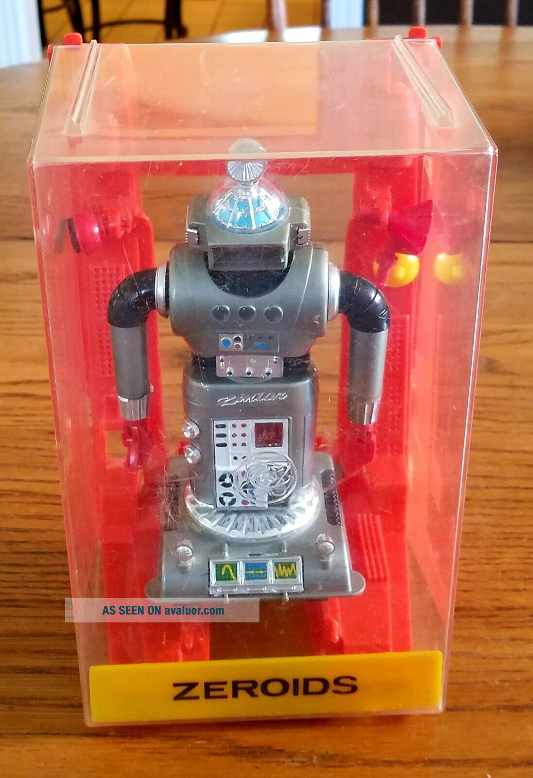RARE 1968 IDEAL ZEROIDS ZEROID ZINTAR ROBOT WITH CASE - TABS | #42837870