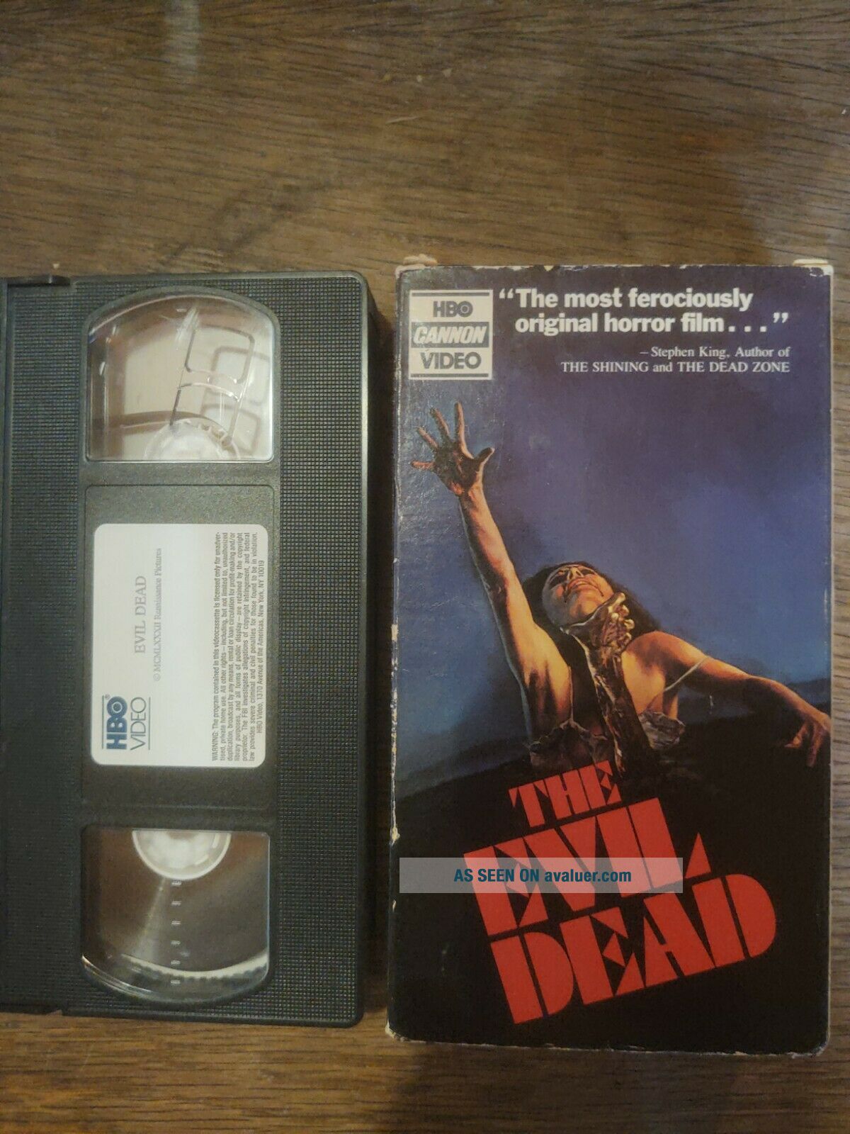 The Evil Dead VHS Cannon Rare Horror HBO. Plays Great Tape. Video ...
