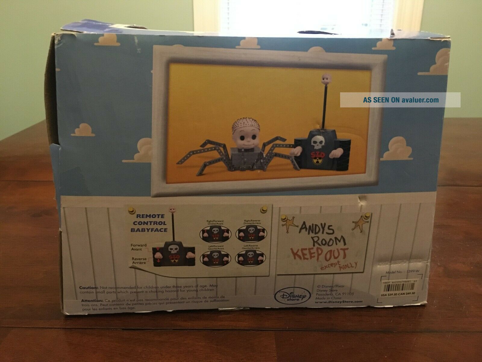 Rare Disney Store Pixar Toy Story Remote Control Babyface Figure ...