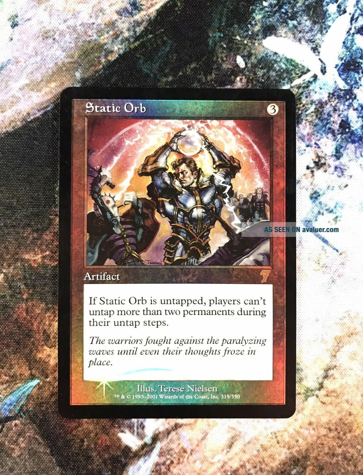 MTG Magic The Gathering 7th Edition Static Orb Foil LP Terese Nielsen ...