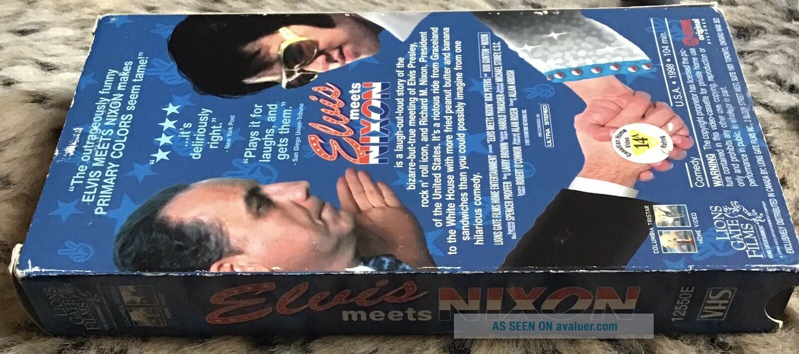 Elvis Meets Nixon VHS, Rare Presley Richard Movie From 1998 | #42856454