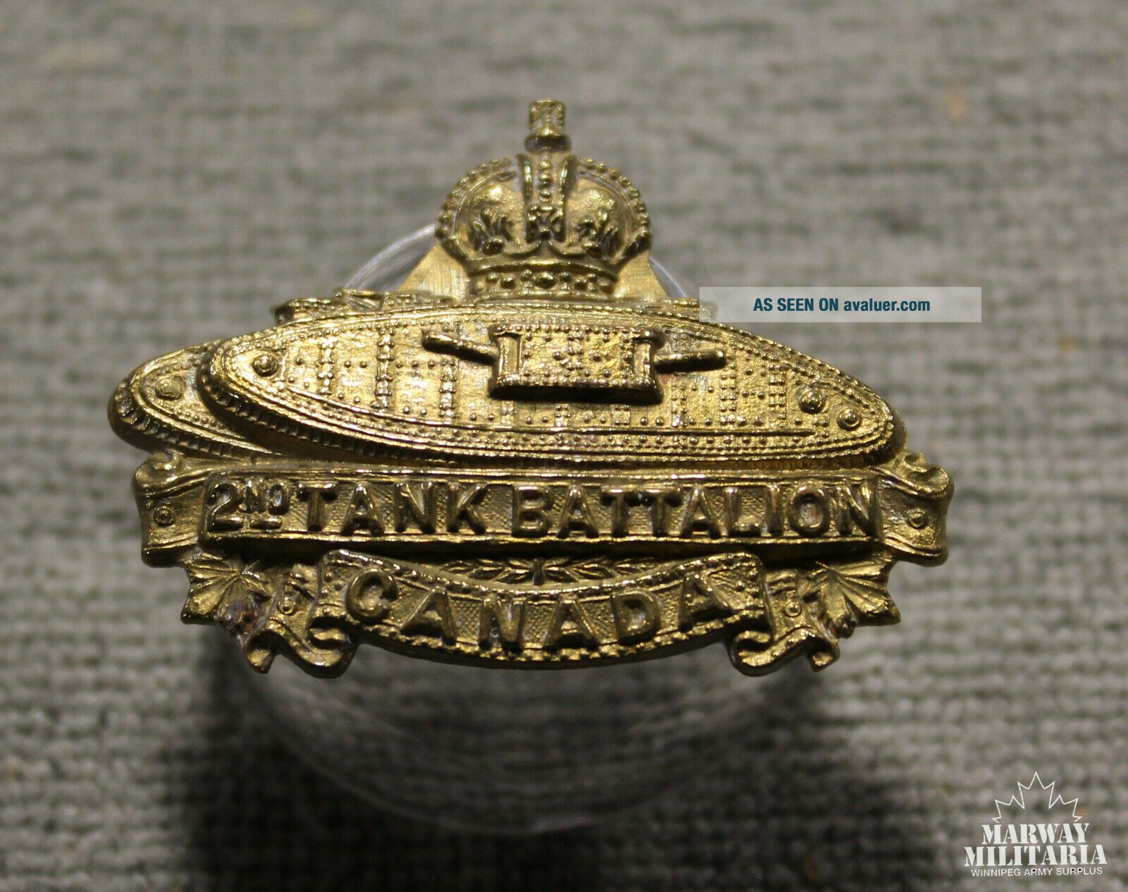 WW1 CEF 2nd Canadian Tank Battalion Collar Badge RARE (inv24484 ...