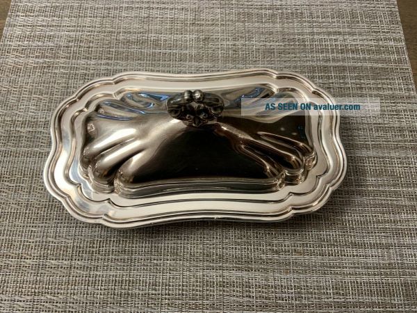VINTAGE Oneida Ltd SILVER PLATED Covered BUTTER DISH. | #42926726