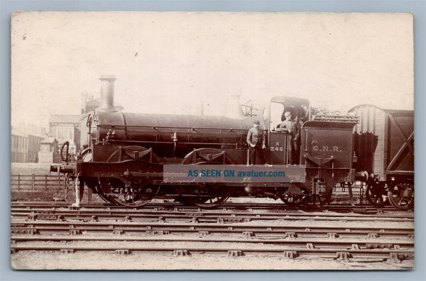 LOCOMOTIVE SERIES TRAIN ANTIQUE REAL PHOTO POSTCARD RPPC UK Railroad ...