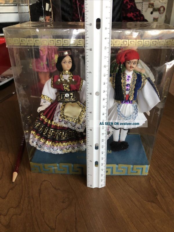 Greek Costume Souvenir Dolls Male & Female Greek Folk Costumes Vintage ...