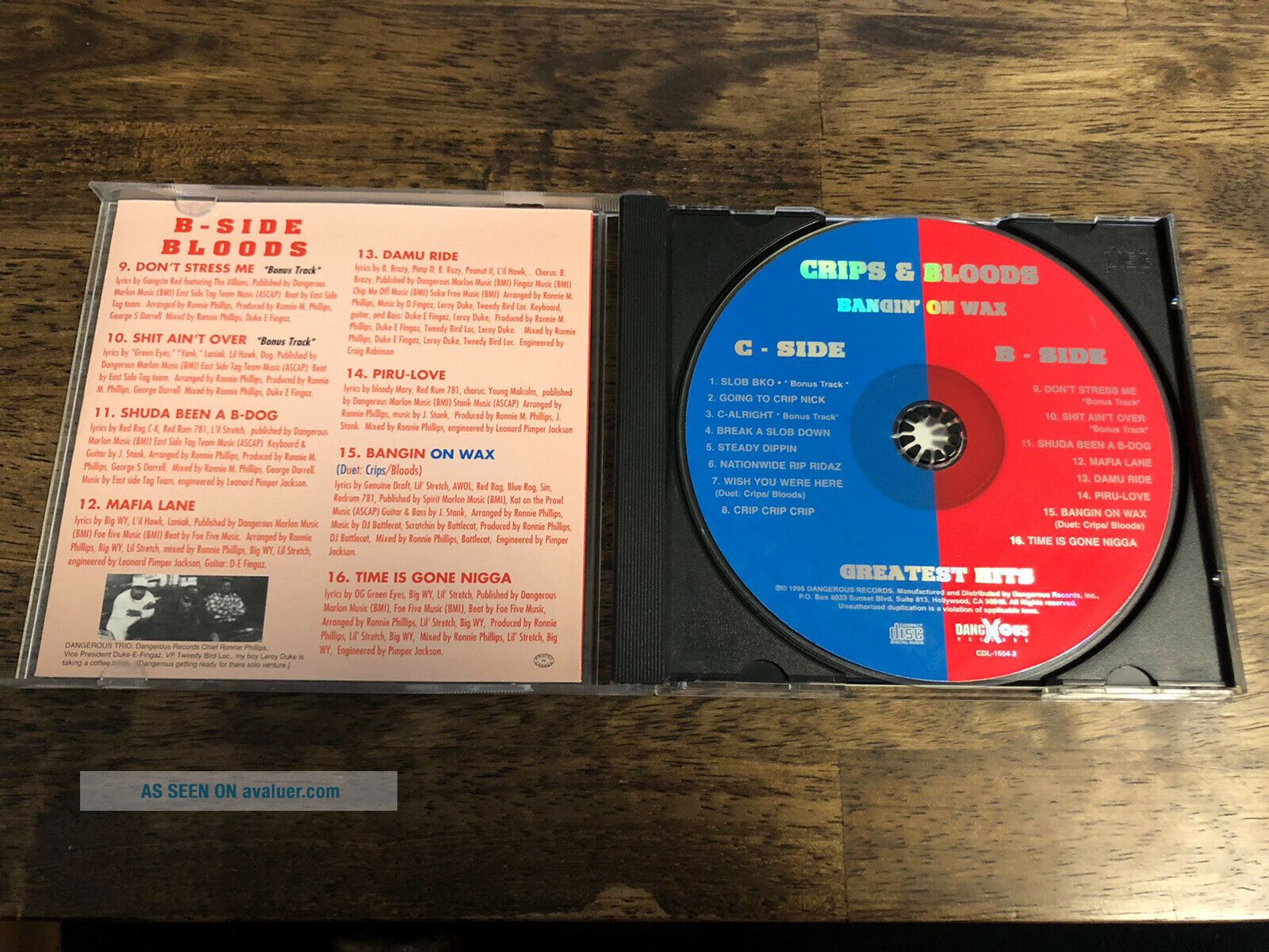 Bloods & Crips Bangin On Wax Greatest Hits RARE 1996 OOP | #42874723
