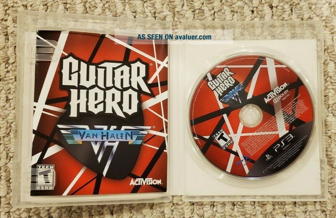 Guitar Hero 5 PS3 RARE VAN HALEN Wireless Guitar Controller Dongle Rock ...