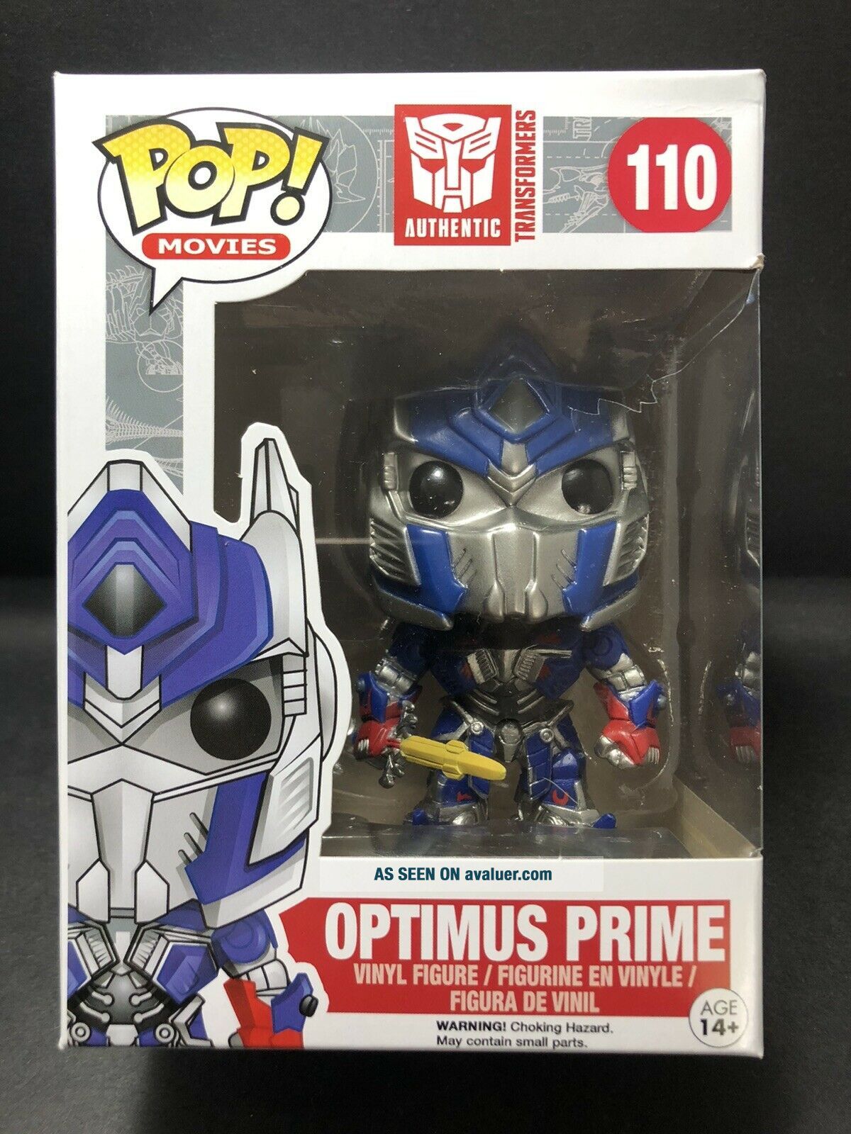Funko Pop Vinyl OPTIMUS PRIME [WITH SWORD] 110 TRANSFORMERS (Rare) In ...