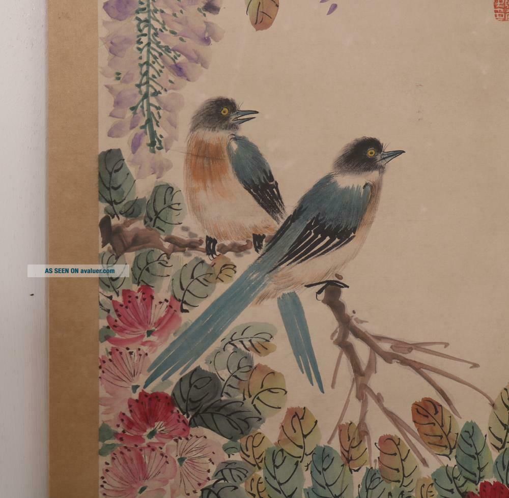 VERY RARE OLD FOUR CHINESE HAND PAINTING SCROLL CHEN BANDING MARKED ...