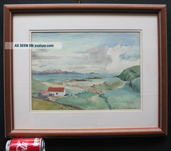 Scottish Colourist Painting Landscape Island Croft Vintage Iain ...