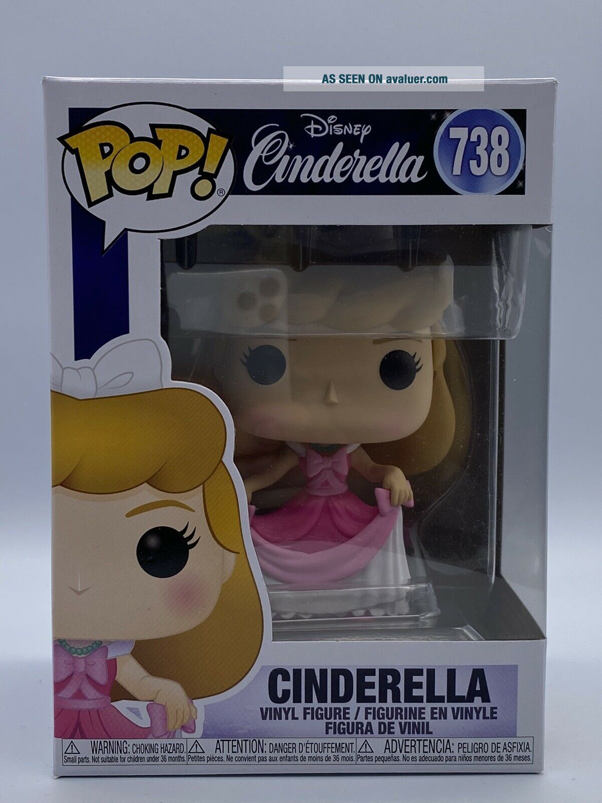 Cinderella 738 Funko Pop Disney Movies Animation Vinyl Figure Boxed ...