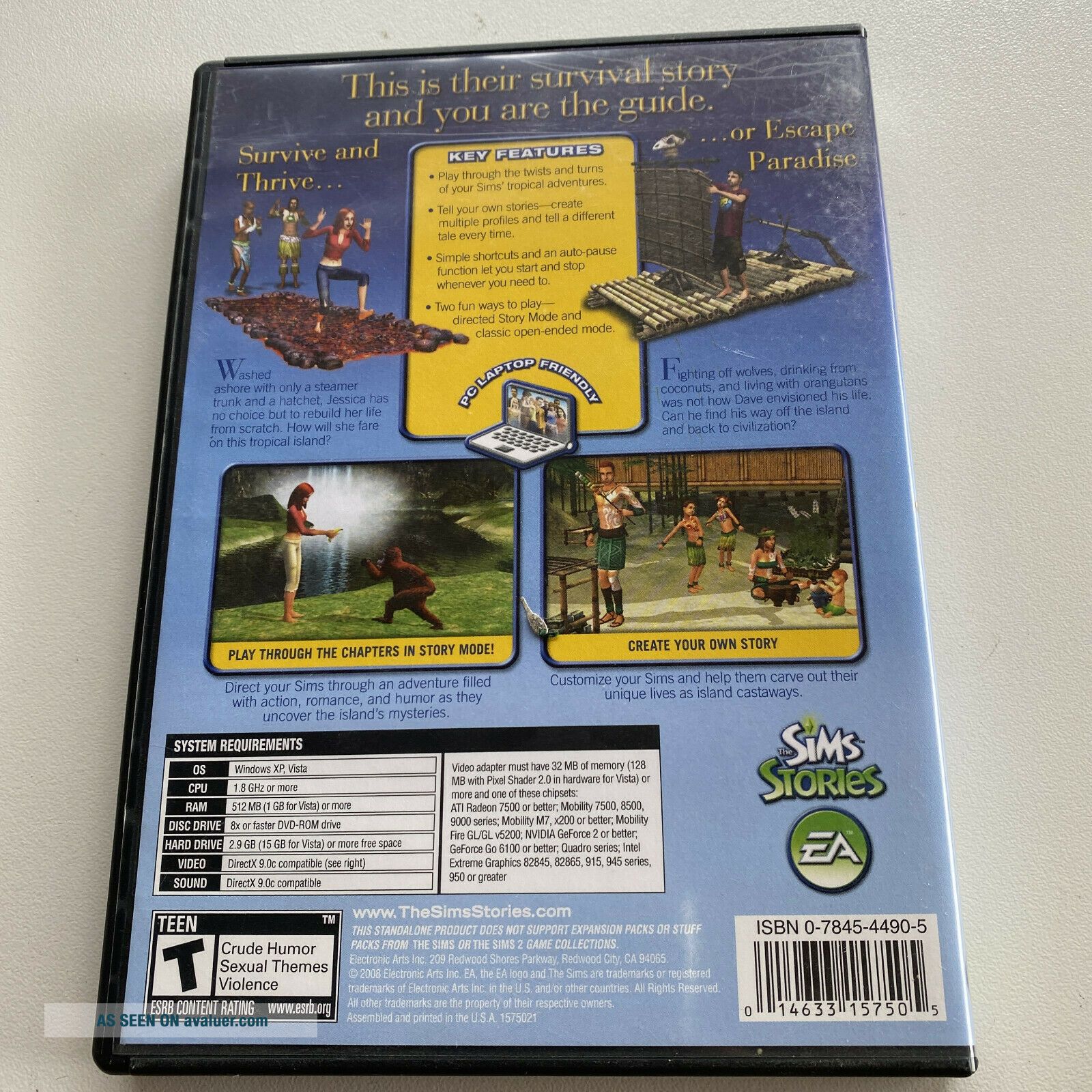 The Sims Castaway Stories PC DVD Complete Rare | #42974599
