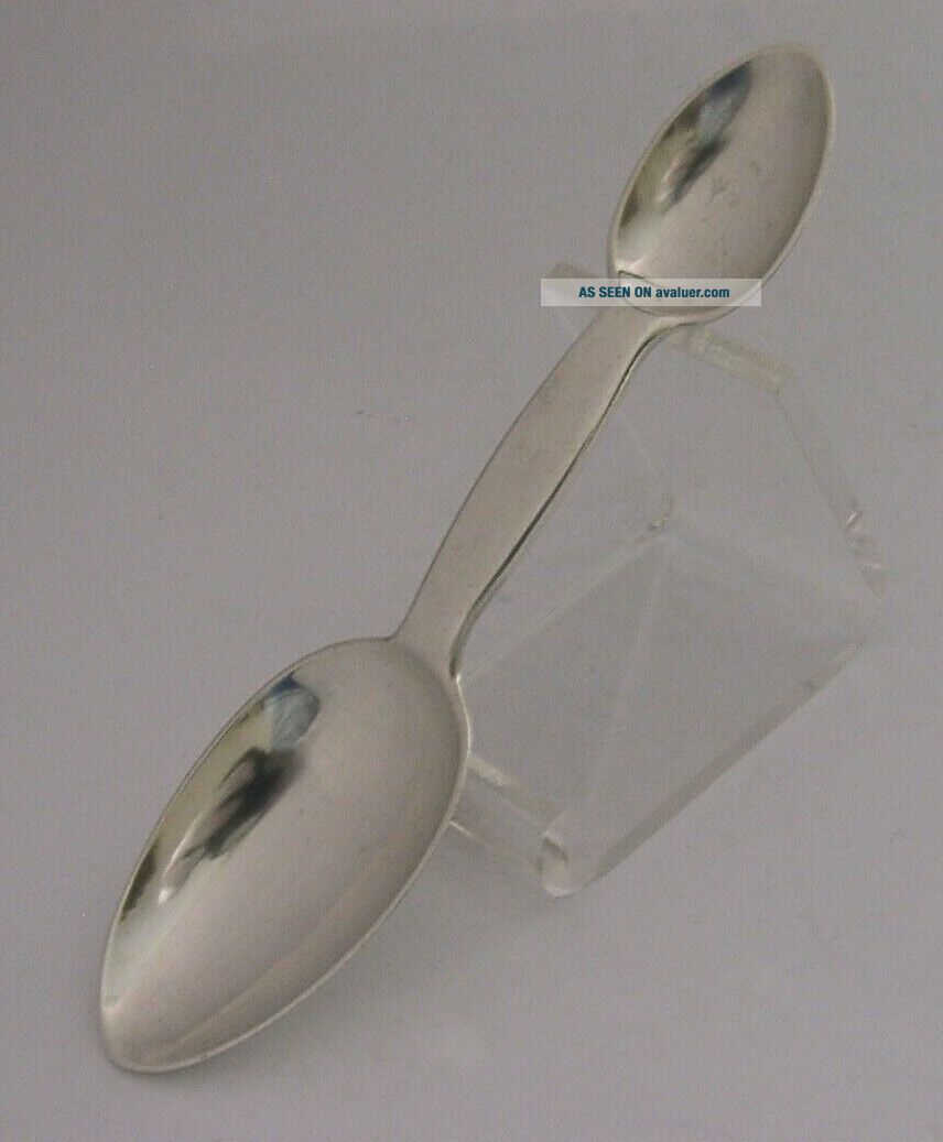 RARE ASPREYS ENGLISH STERLING SILVER MEDICINE SPOON DOCTORS MEDICAL ...