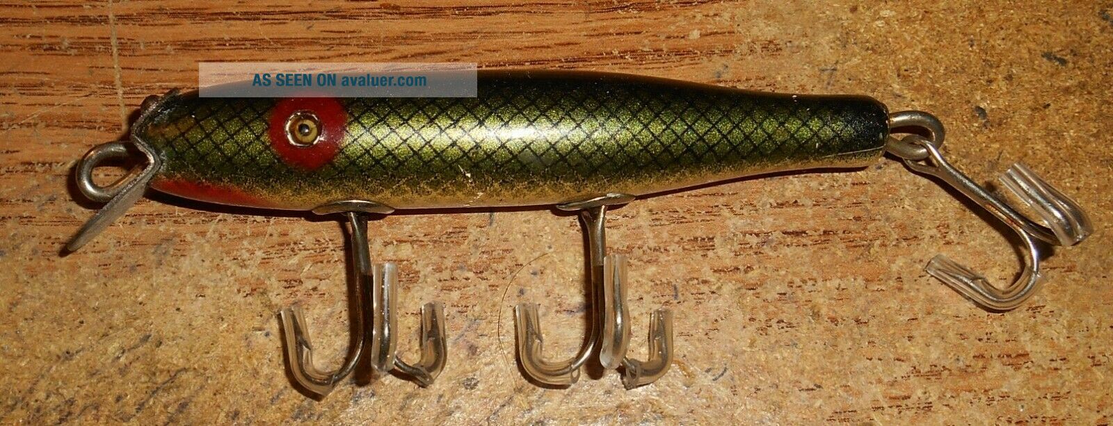 EARLY LUCKY STRIKE WALLEYE MINNOW/VERY RARE CANADIAN LURE/TOUGH COLOR ...