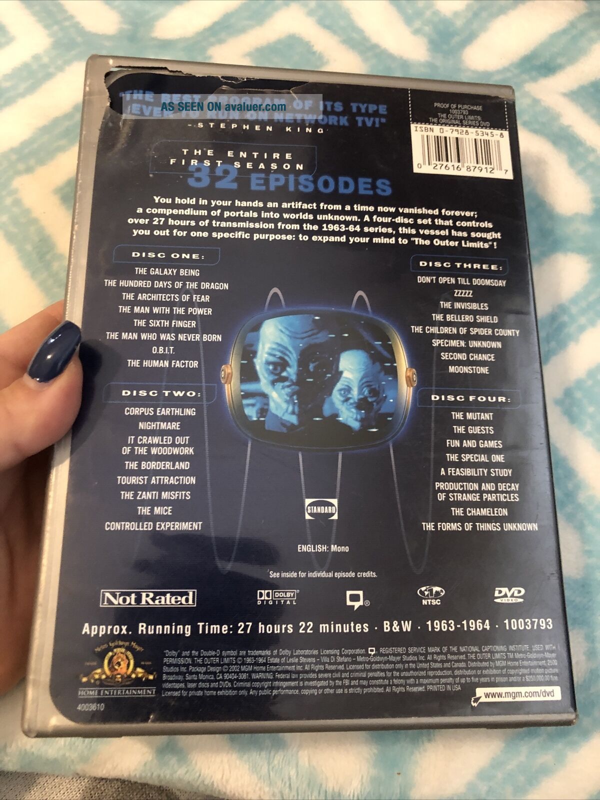 Outer Limits - The Series: Volume 1 (DVD, 2002, 4 - Disc Set) RARE ...