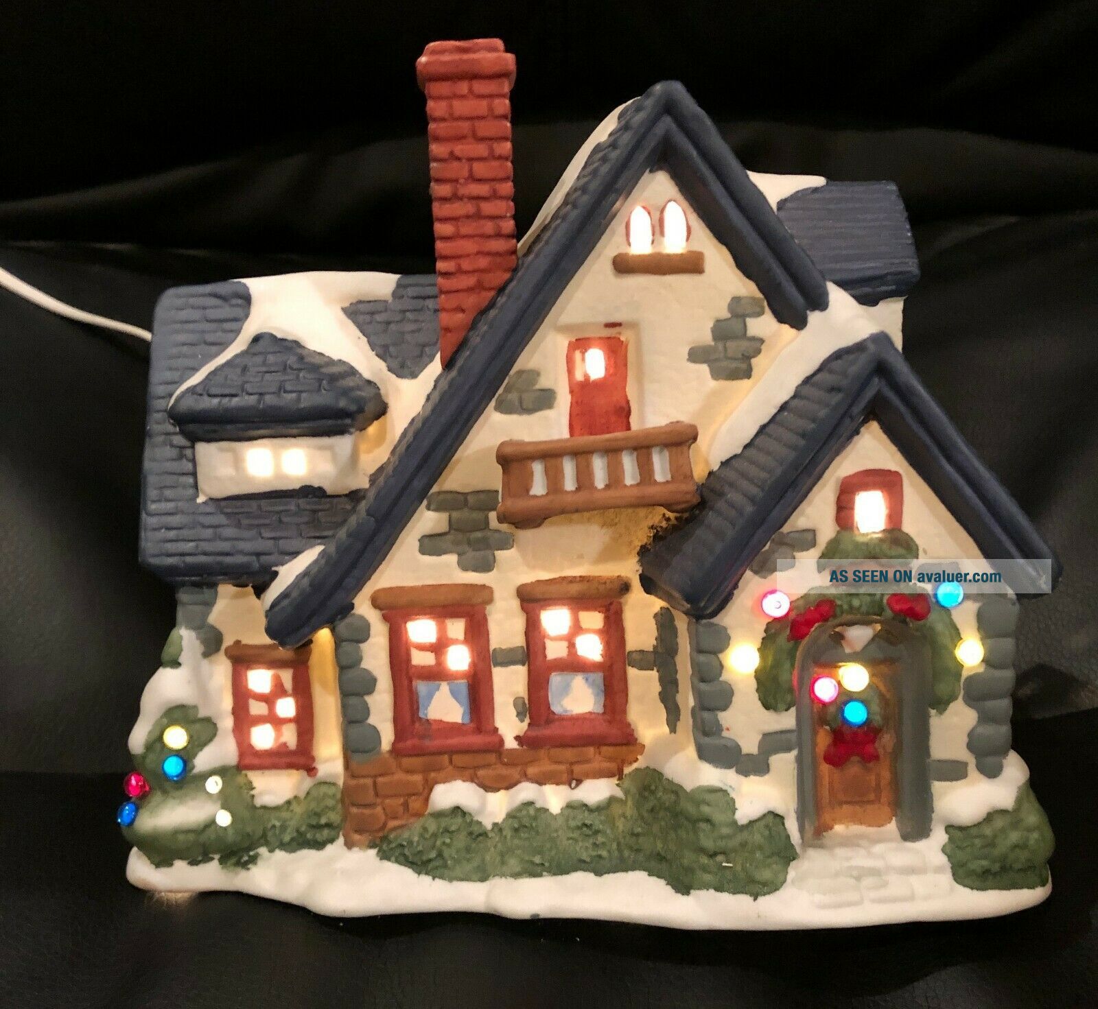 St Nicholas Square Christmas Village Town The Nelson Home Lights RARE ...
