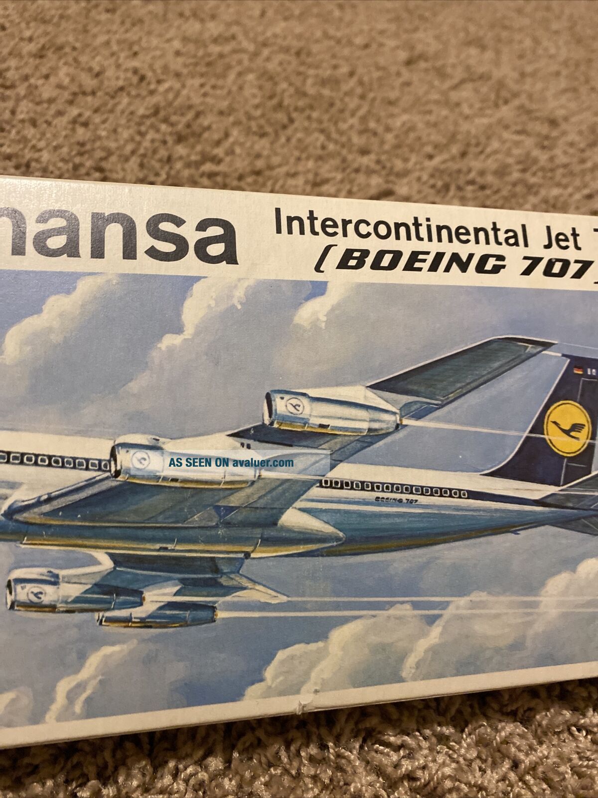 RARE Vintage 1960’s Revel Lufthansa Boeing 707 H - 243 1:144 Model ...