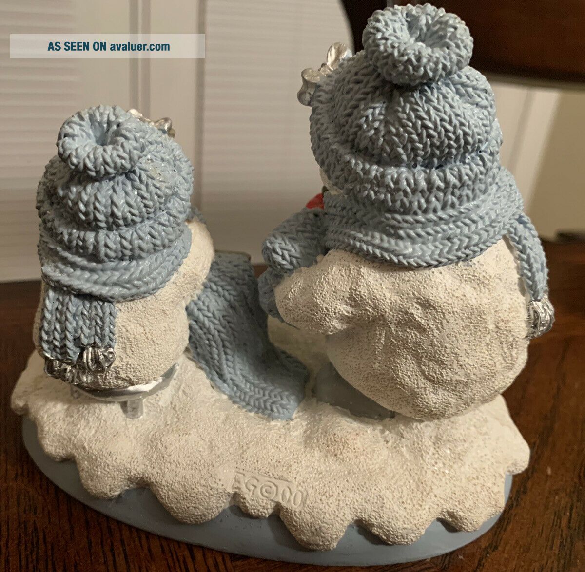Snow Buddies Snowman Knit One Purl Two Winter Figurine Encore Group ...