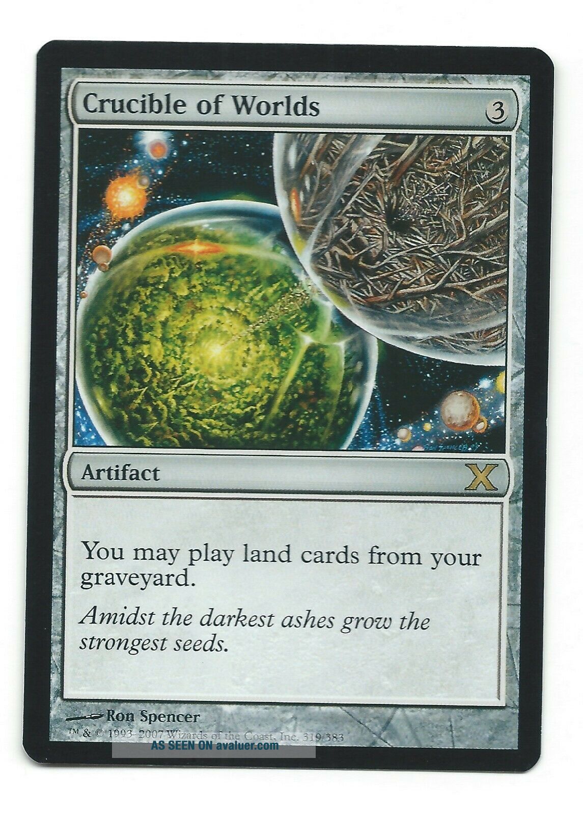 1x Crucible Of Worlds Tenth Edition MtG NM UNPLAYED Rare Artifact ...
