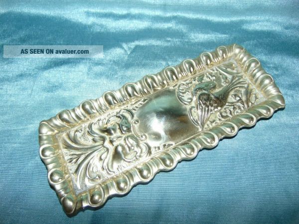 Stunning Victorian Aesthetic Movement Silver Plated / White Metal Pen ...