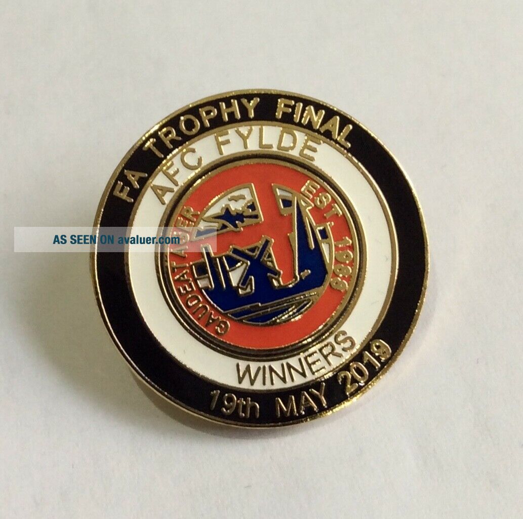 AFC FYLDE Football Club Badge FC LIMITED ED FA TROPHY WINNERS BOX SET ...