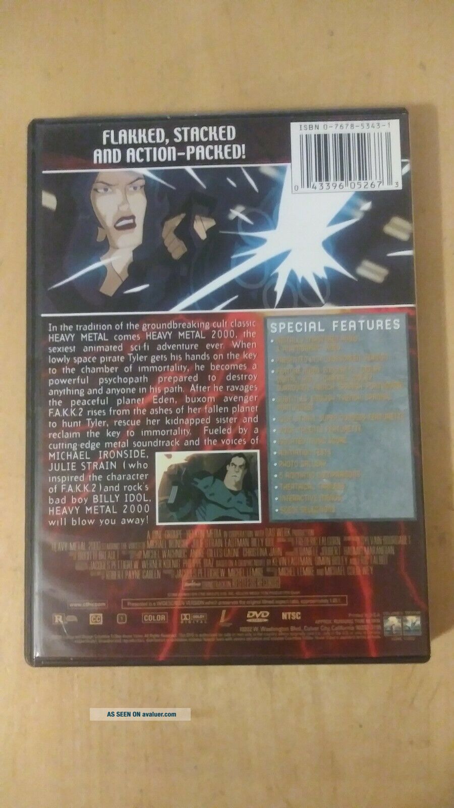 RARE OOP Heavy Metal 2000 Special Edition DVD Complete W/ Inserts Julie ...
