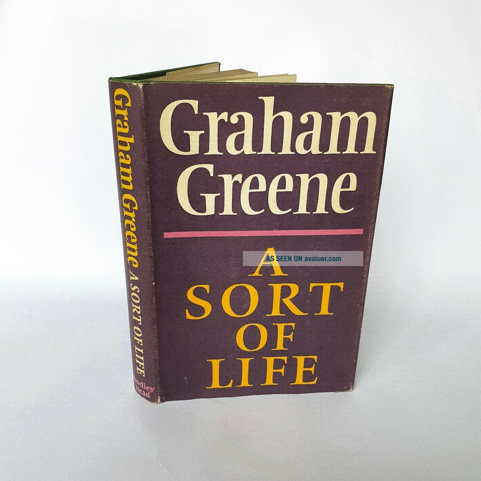 Graham Greene A Sort Of Life Book 1971 First Edition UK Vintage Rare DJ ...