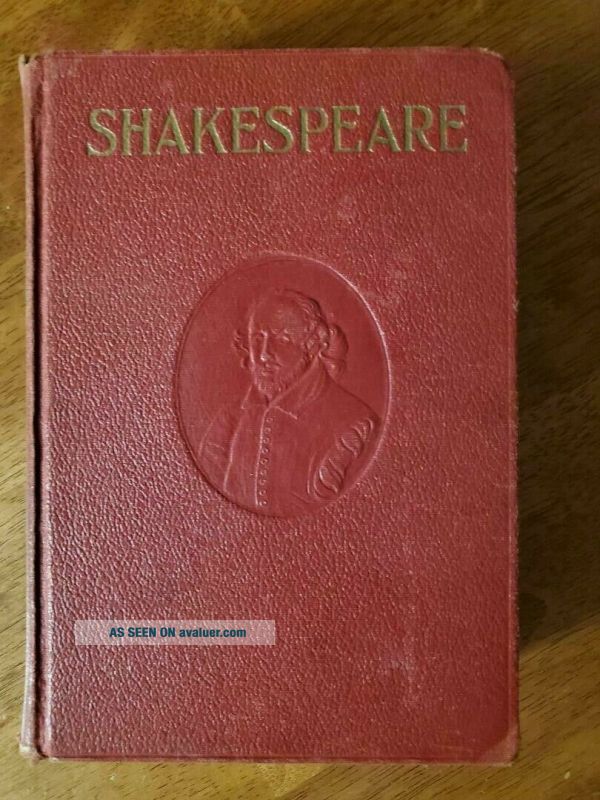 Antique 1911 The Complete Of William Shakespeare With Notes Hardcover ...