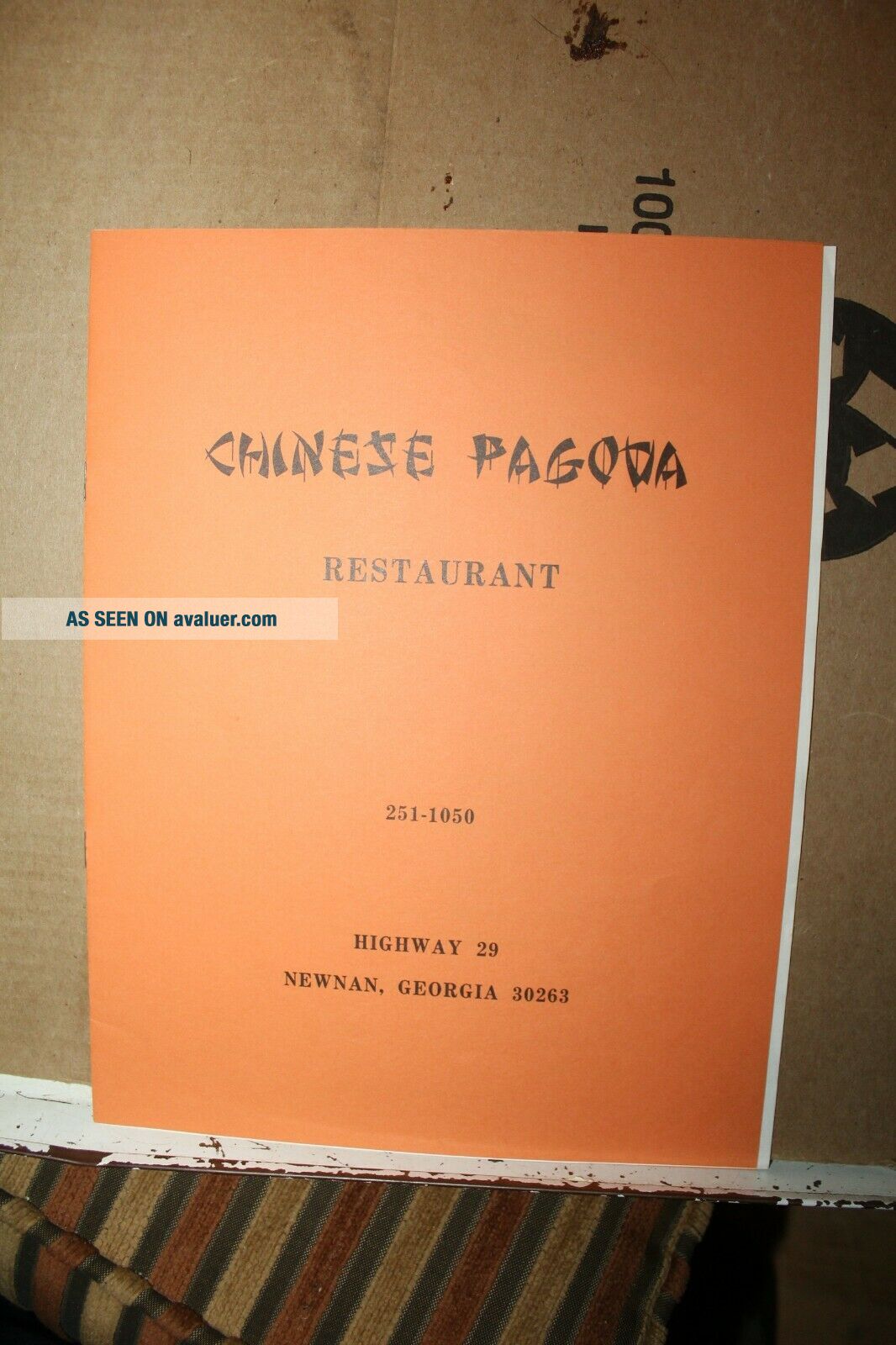Vintage 1983 Chinese Pagoda Restaurant Menu Newnan Georgia GA Rare ...