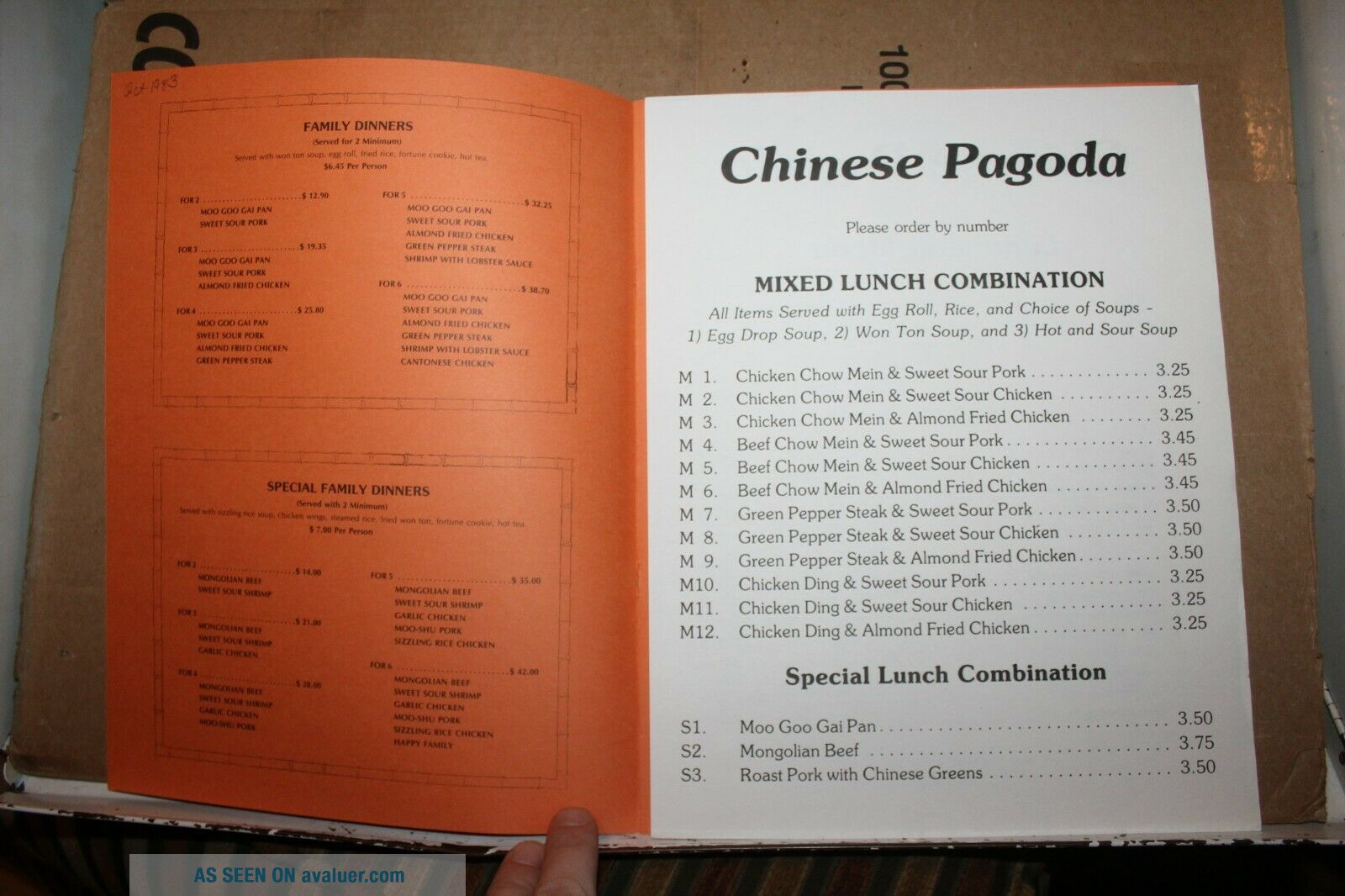 Vintage 1983 Chinese Pagoda Restaurant Menu Newnan Georgia GA Rare ...