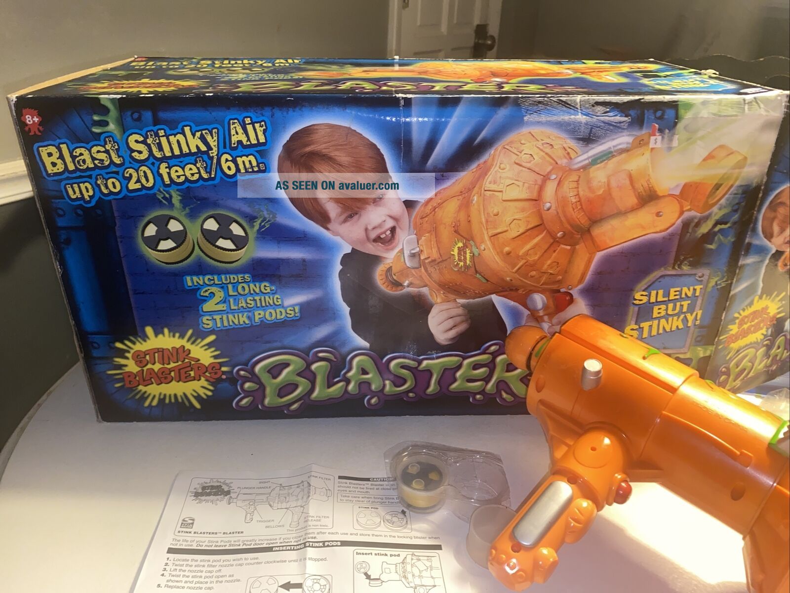 2004 Rare Stink Blaster Cannon Nasty Fart Gun Blast Stinky Air Up To 20 ...