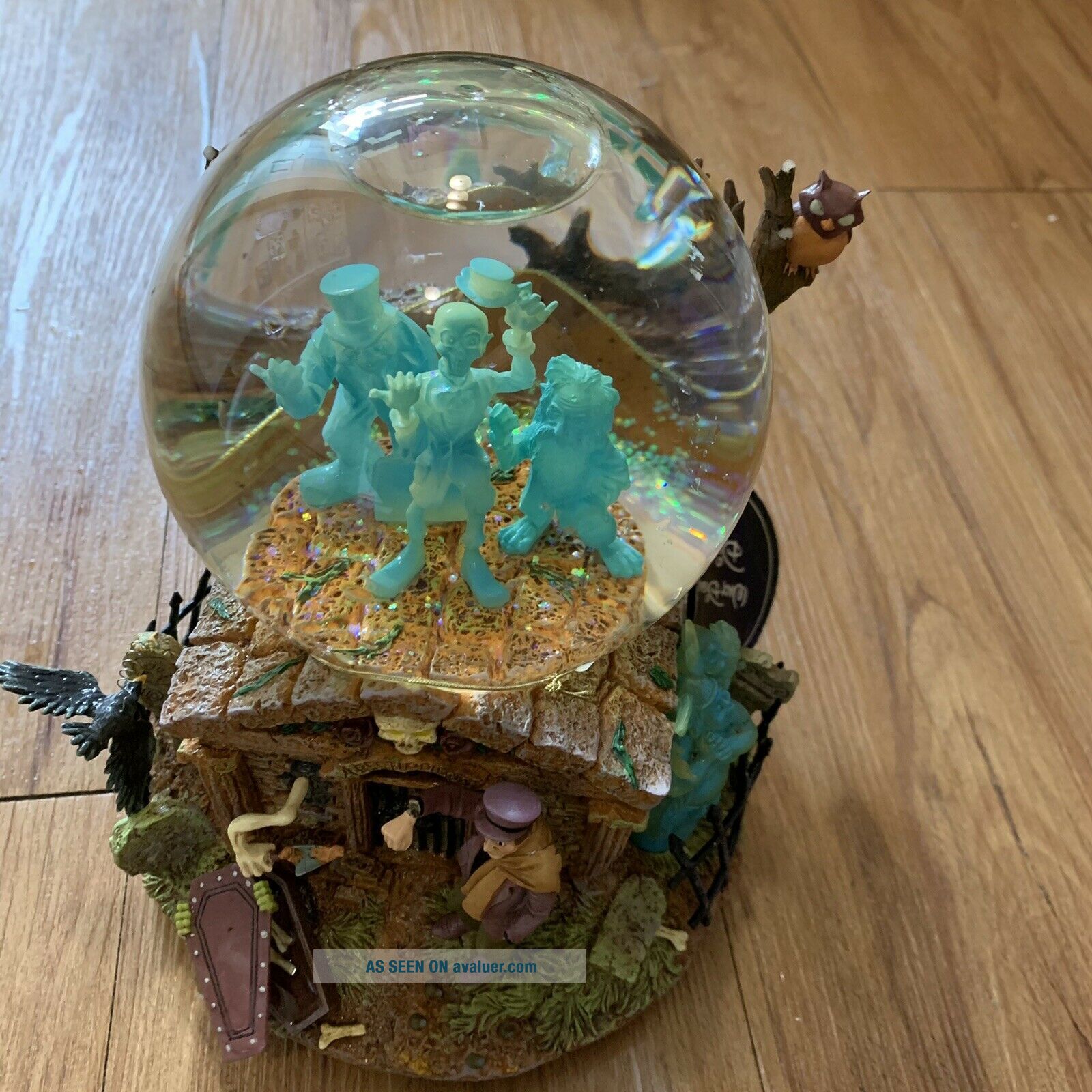 Disney Haunted Mansion Grim Grinning Ghosts Snow Globe Vintage Rare ...